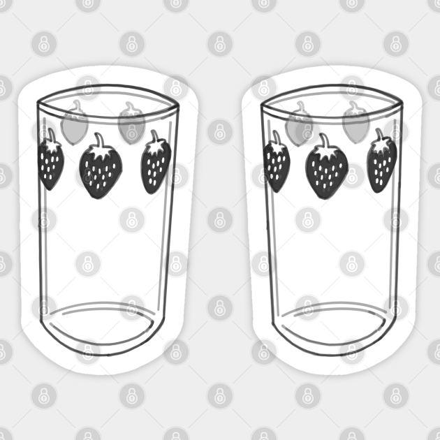 Nana Anime Strawberry Glasses Black And White Nana Sticker Teepublic